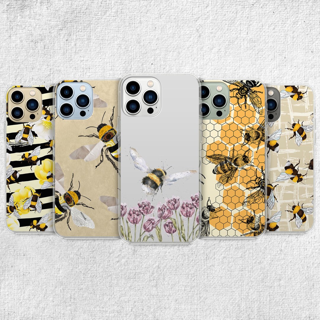 Bumble Bee Phone Case Honeycomb Aesthetic Art Fit for iPhone 15 Pro Max ...