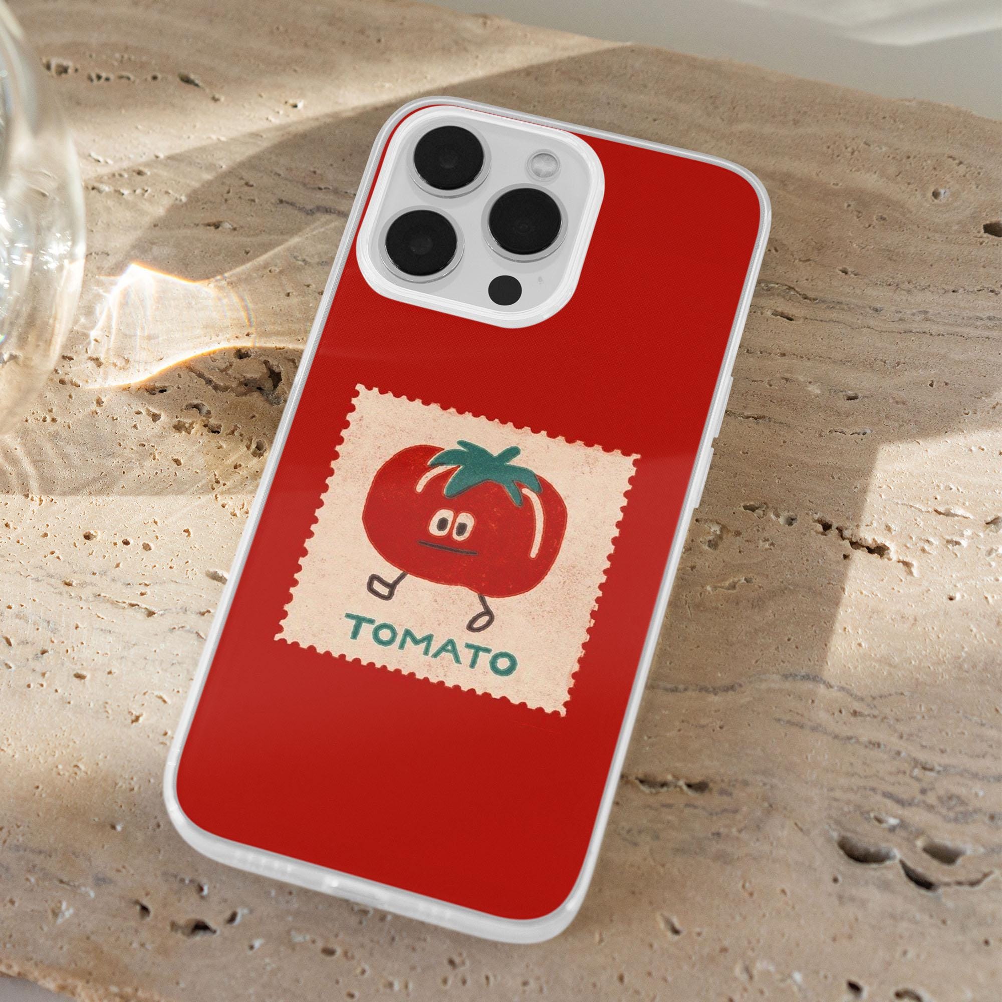 Red Tomato Phone Case - Aesthetic Vegetable Garden Art Cover for iPhone ...