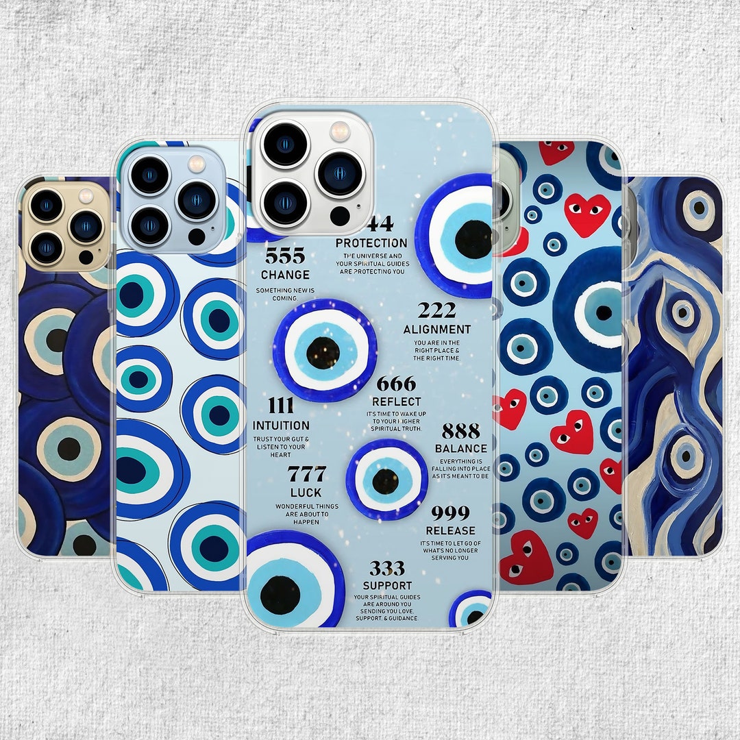 Evil Eye Phone Case - Angel Number, Talisman Amulet Artwork Fit for ...