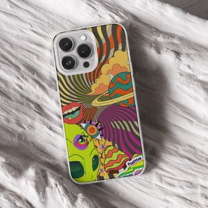 Psychedelic Y2K Phone Case - Retro Trippy Freaky 90s Artwork for iPhone ...