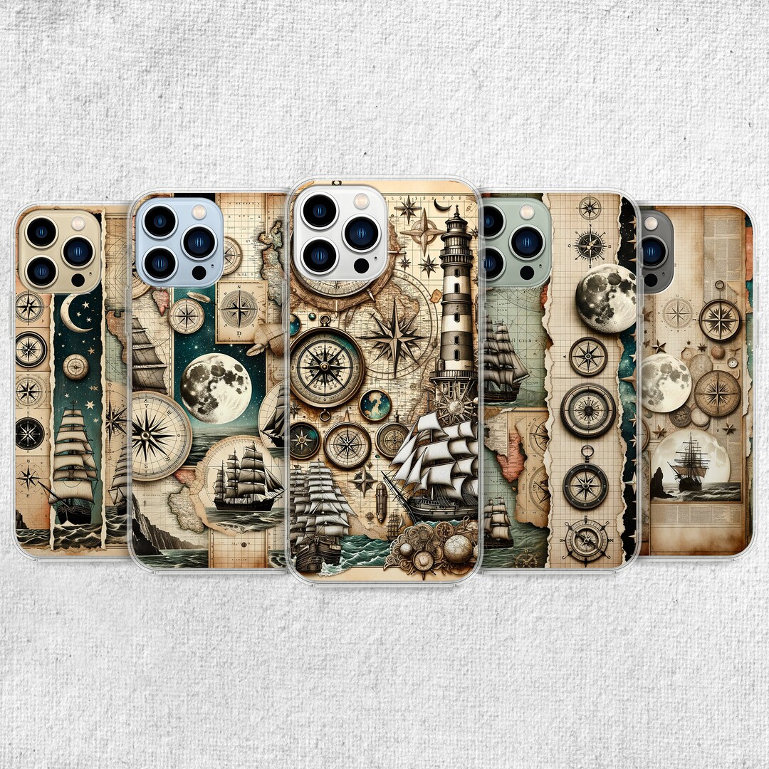 Naval Aesthetic Phone Case Ocean Ship Lighthouse Art Gift Cover for ...