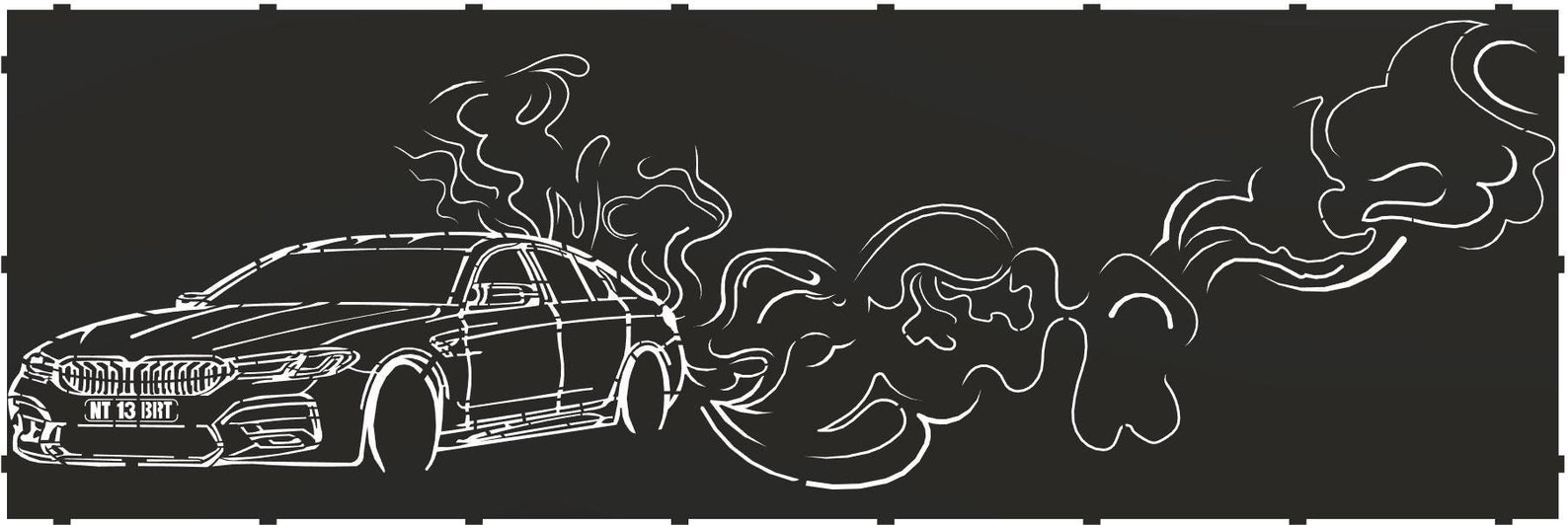 BMW M5 Drifting DXF File for Plasma/laser/router - Etsy