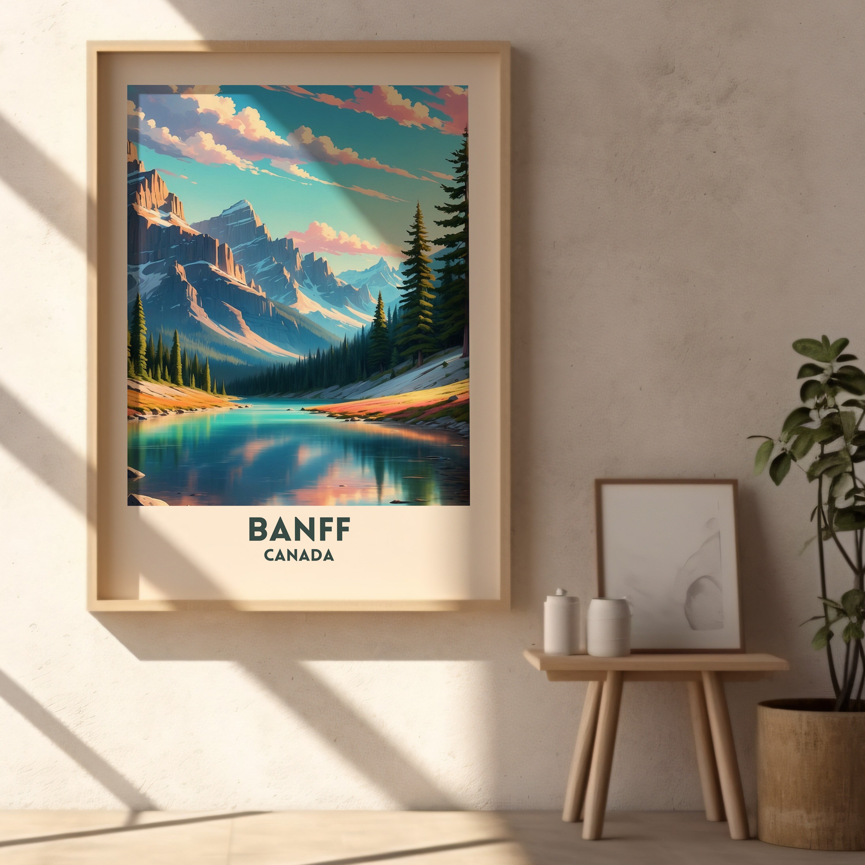 Banff National Park Reisedruck Wandkunst Banff Wand Wohnkultur - Etsy.de
