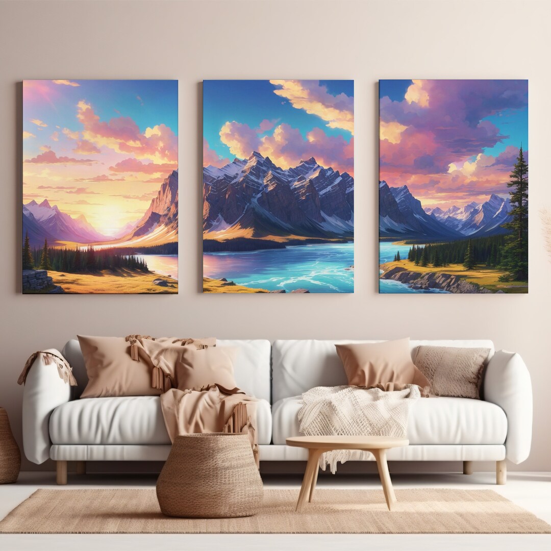 Banff National Park Travel Print Wall Art Banff Wall Home - Etsy