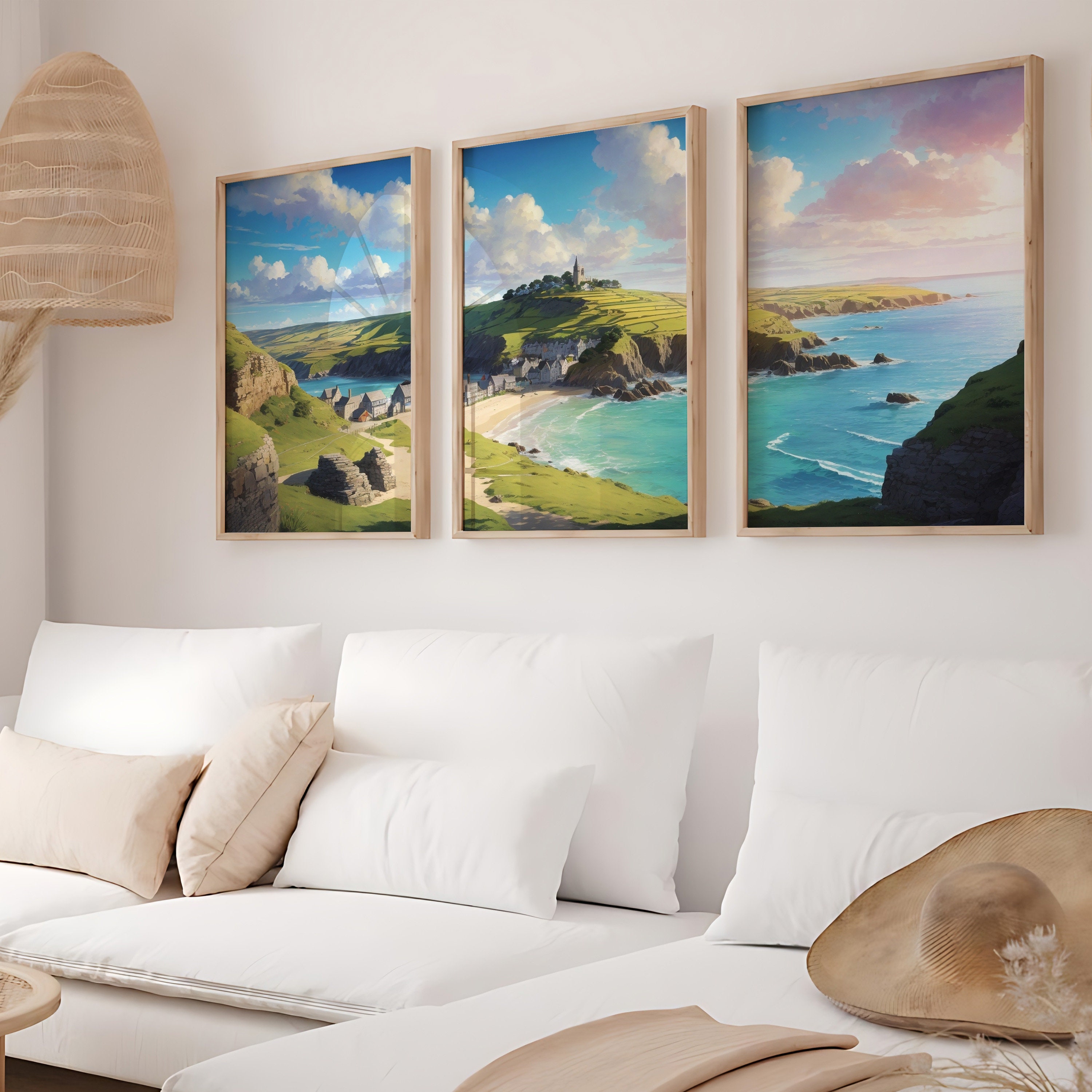 Cornwall Travel Print Wall Art Cornwall Wall Home Decoration Cornwall ...