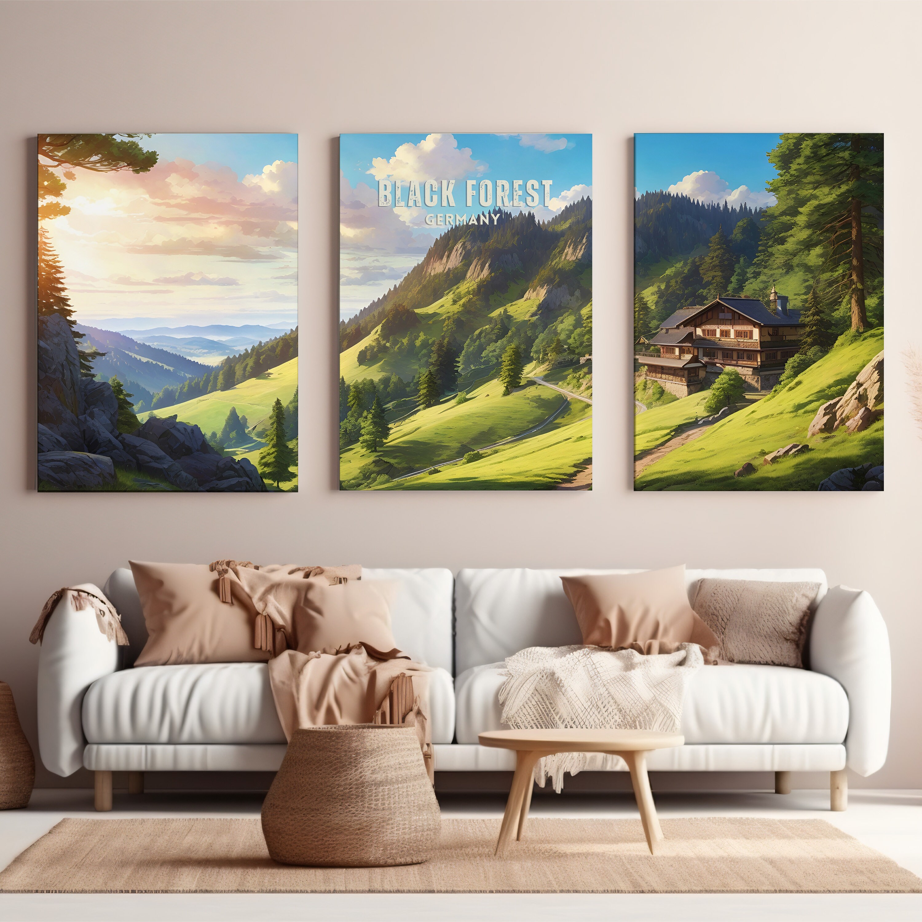 Wandbild Schwarzwald Modern