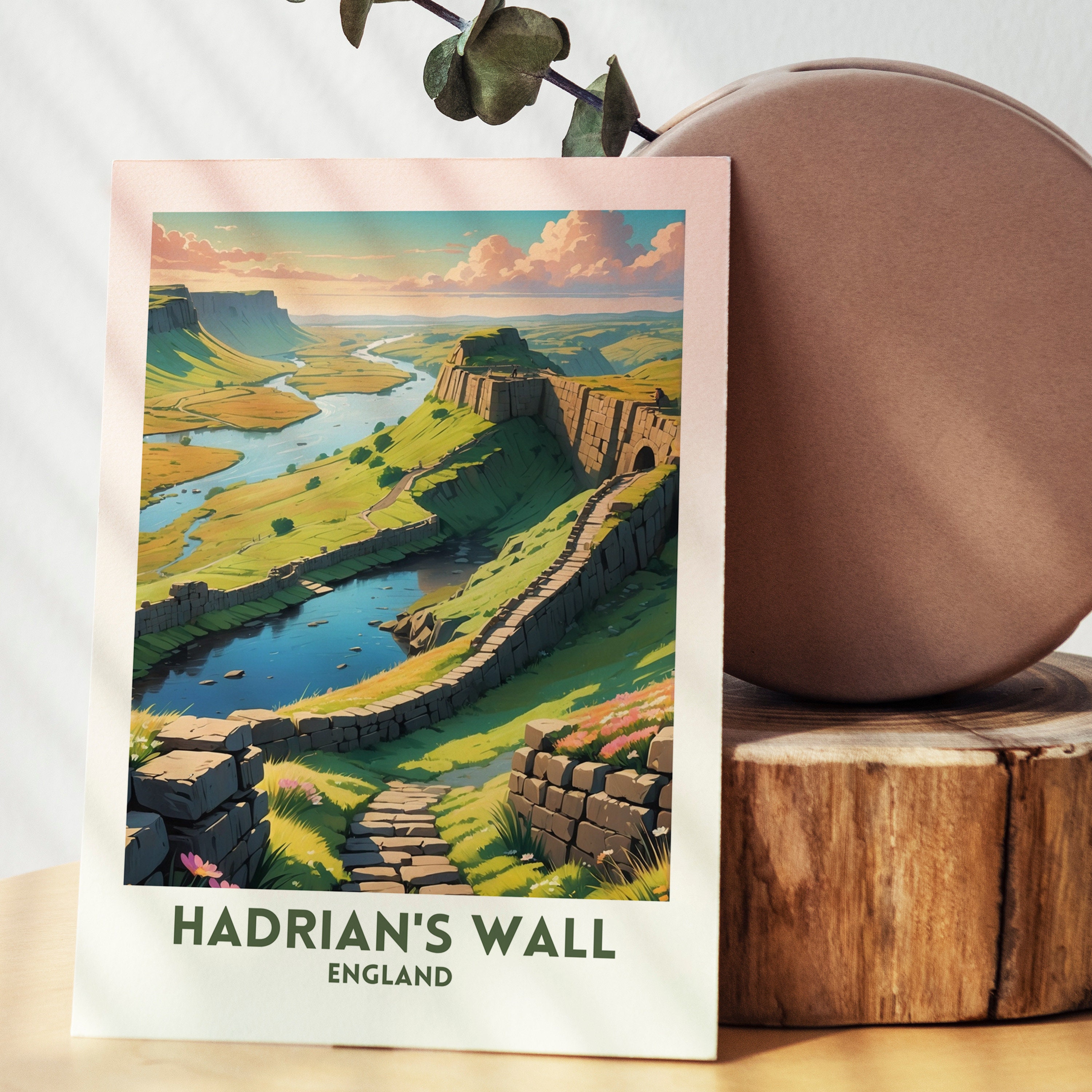 Hadrian's Wall Print Hadrian's Wall Home Decor Art Print Hadrian's Wall ...
