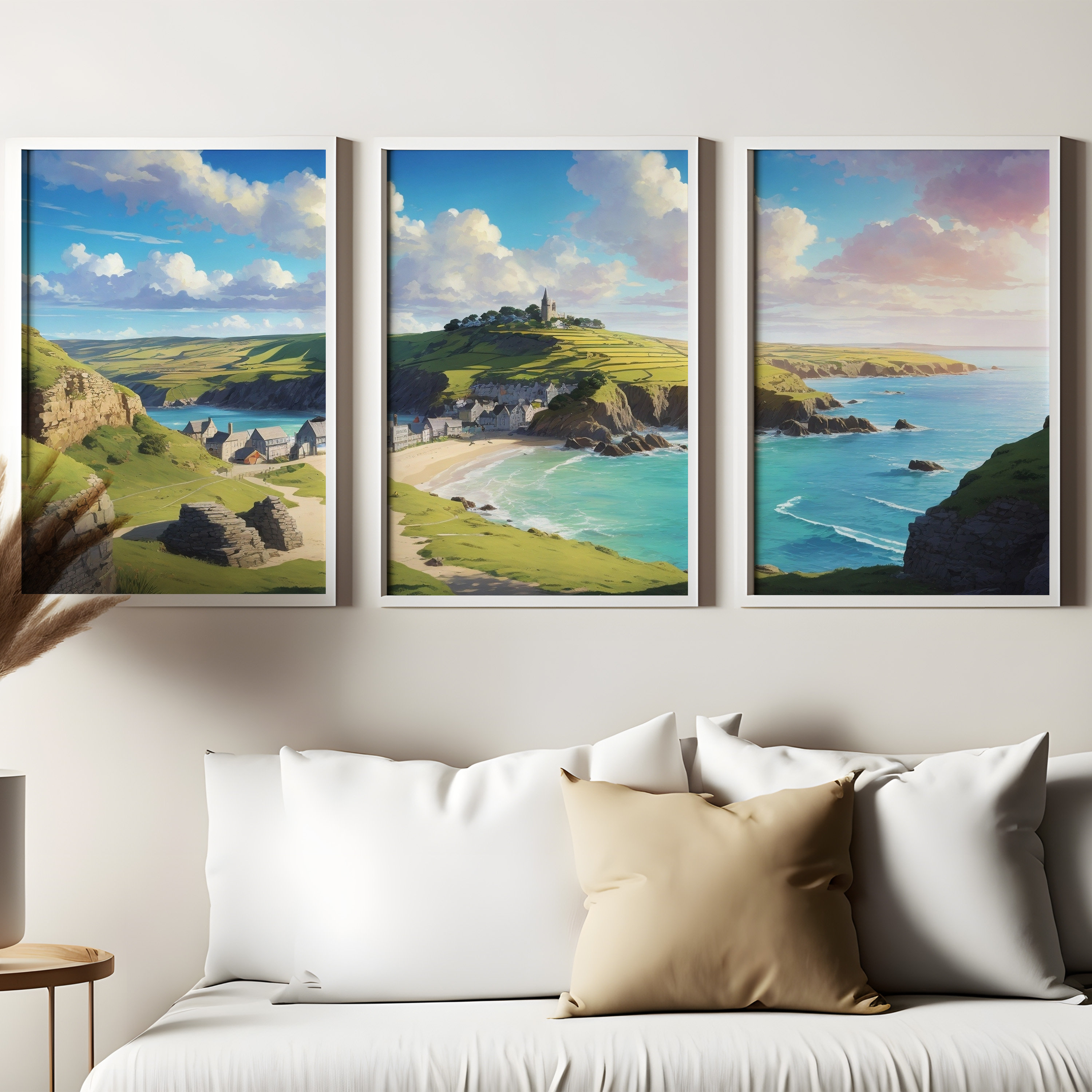 Cornwall Travel Print Wall Art Cornwall Wall Home Decoration Cornwall Gift Wall Art Print Art ...