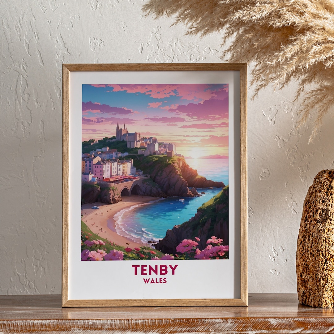 Tenby Print Tenby Home Décor Seascape Art Print Tenby Wall Art - Etsy
