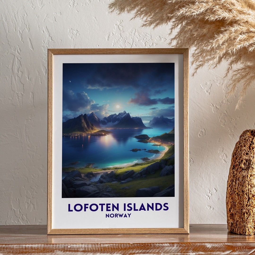 Lofoten Islands Travel Print Lofoten Home Décor Lofoten Island - Etsy