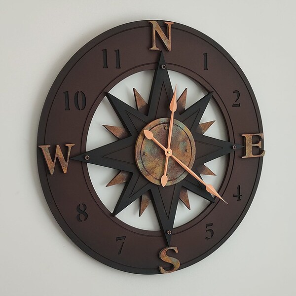 Wooden Compass Wall Art - Etsy