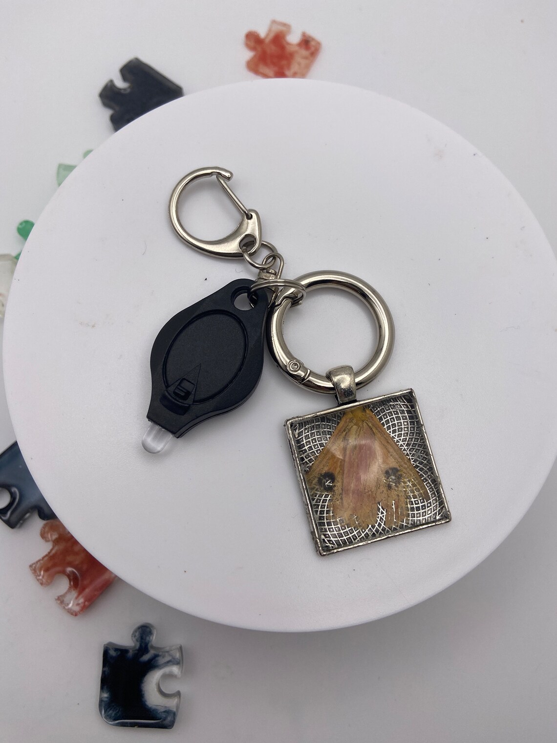 Real Polyphemus Moth Eye Wings Captured Under Glass Cabochon for ...