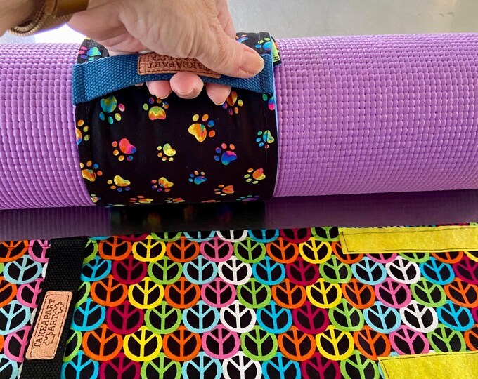 Yoga Mat Sling | Yoga Mat Holder | Yoga Mat Carrier Sling | Handmade ...