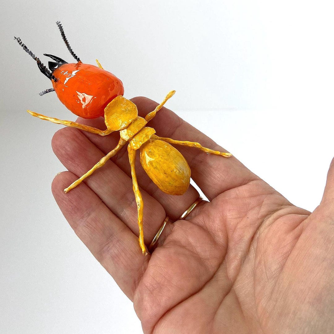 3D Soldier Termite Model: Hand-painted Resin Entomology Art-4 Inches ...