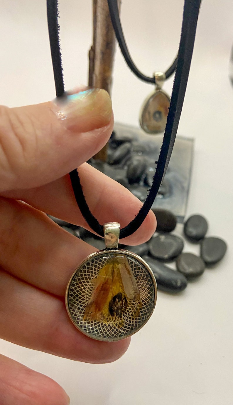 Real Polyphemus Moth Eye Wings Captured Under Glass Cabochon for ...