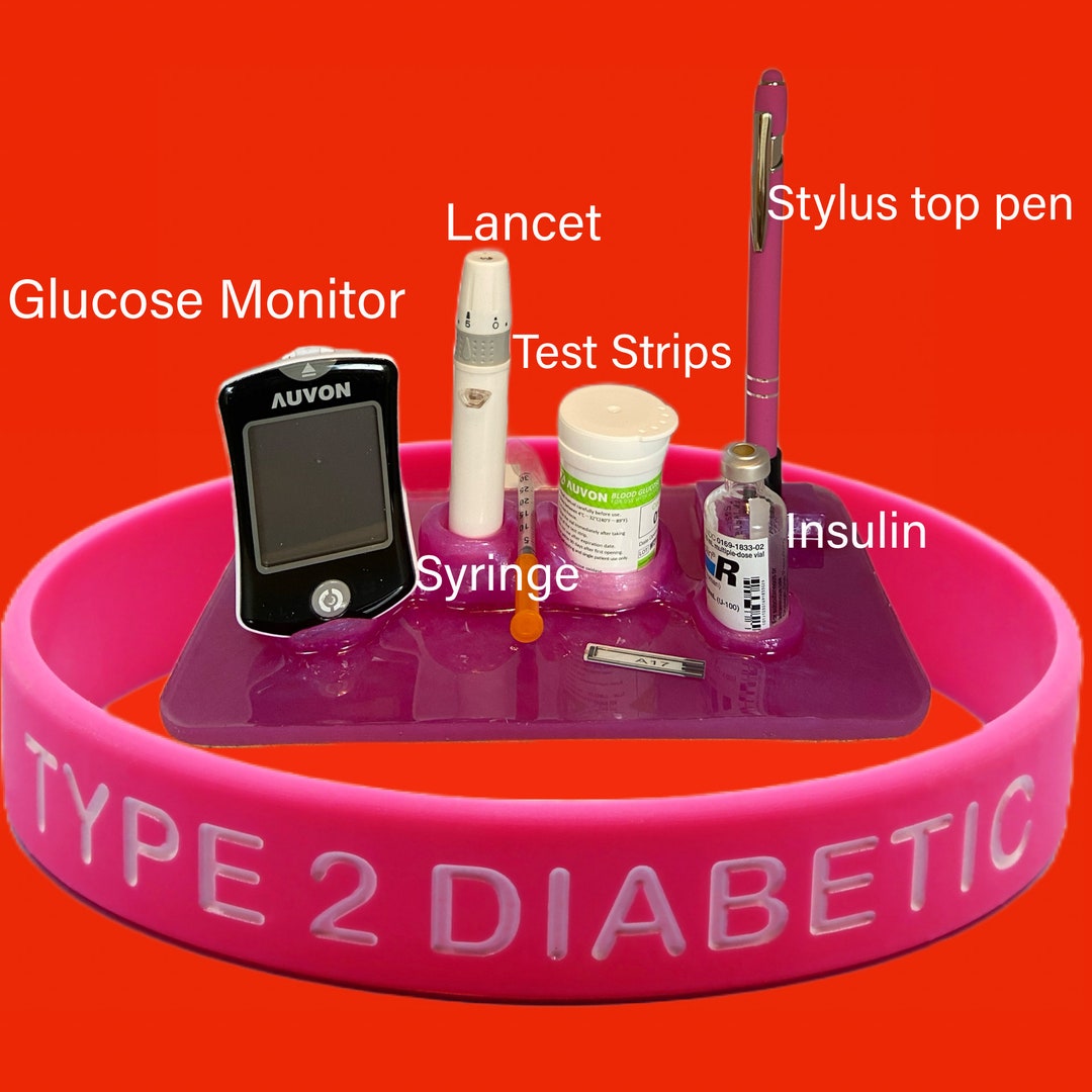 Diabetic Health Stand-handmade, Hand Poured Acrylic With Molded ...
