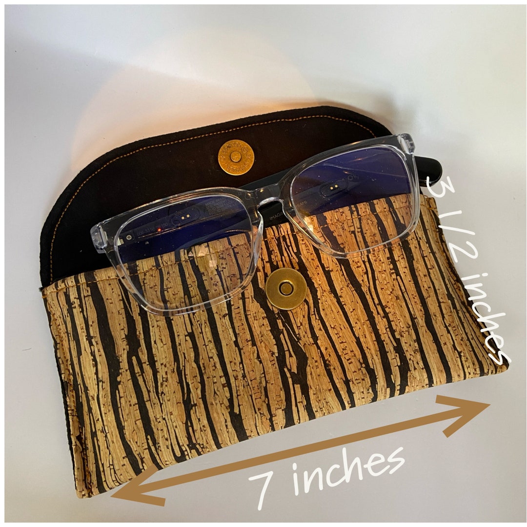 Cottage Craft Cork Eyeglass Case for Large Eyewear, Sunglasses and Even ...