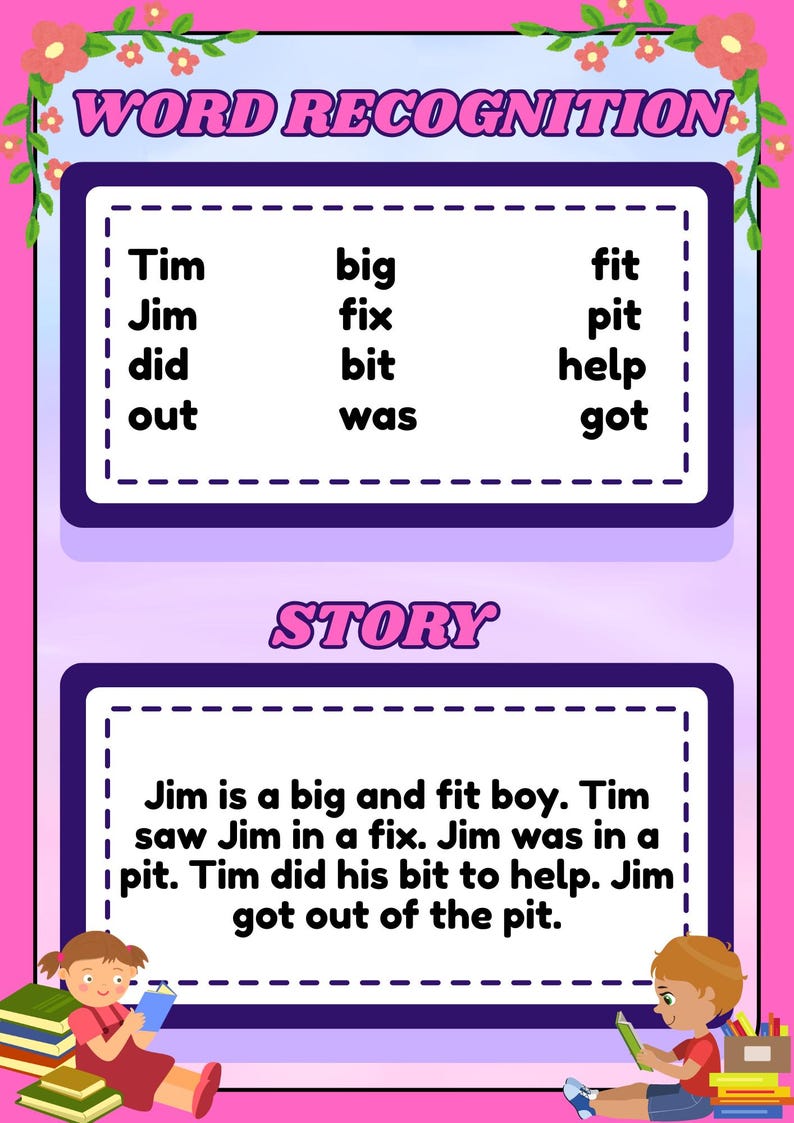 Fuller Approach Reading Material, CVC, Phrases With FREEBIES - Etsy