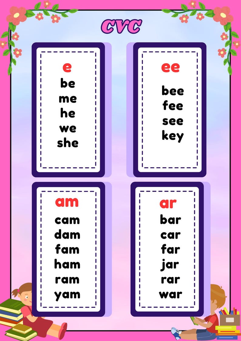 Fuller Approach Reading Material, CVC, Phrases With FREEBIES - Etsy