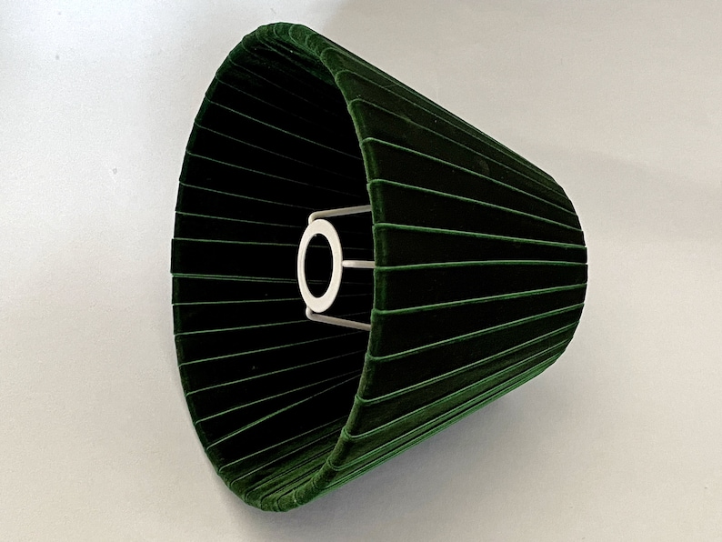 Pleated Green Emerald Lampshade E14 E27clip Lamp Shade for - Etsy