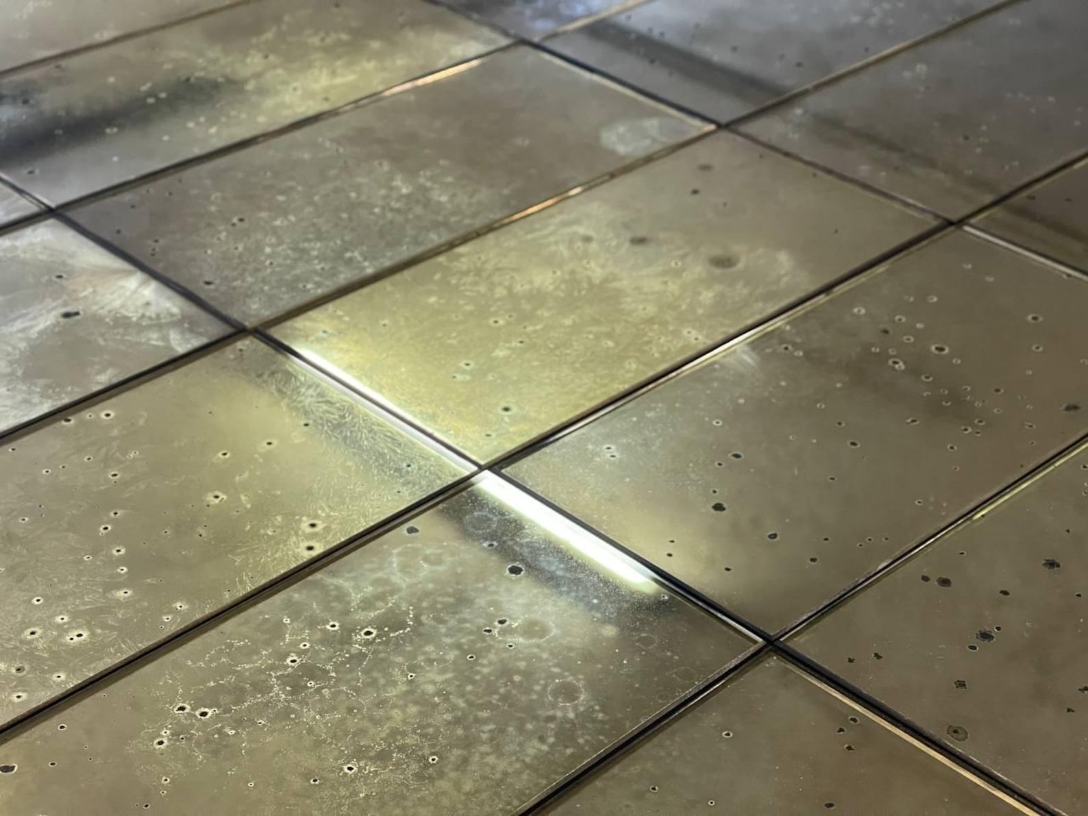 Antique Mirror, Distressed Mirror Tiles, Antique Mirror Panel - Etsy