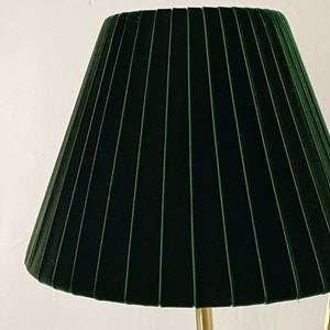 Pleated Green Emerald Lampshade E14, E27,clip, Lamp Shade for Table ...