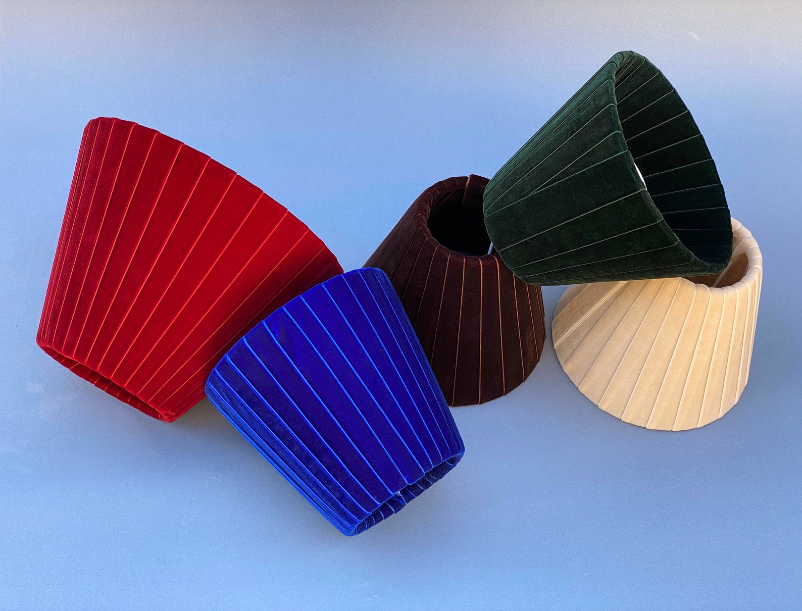 Pleated Green Emerald Lampshade E14 E27clip Lamp Shade for - Etsy