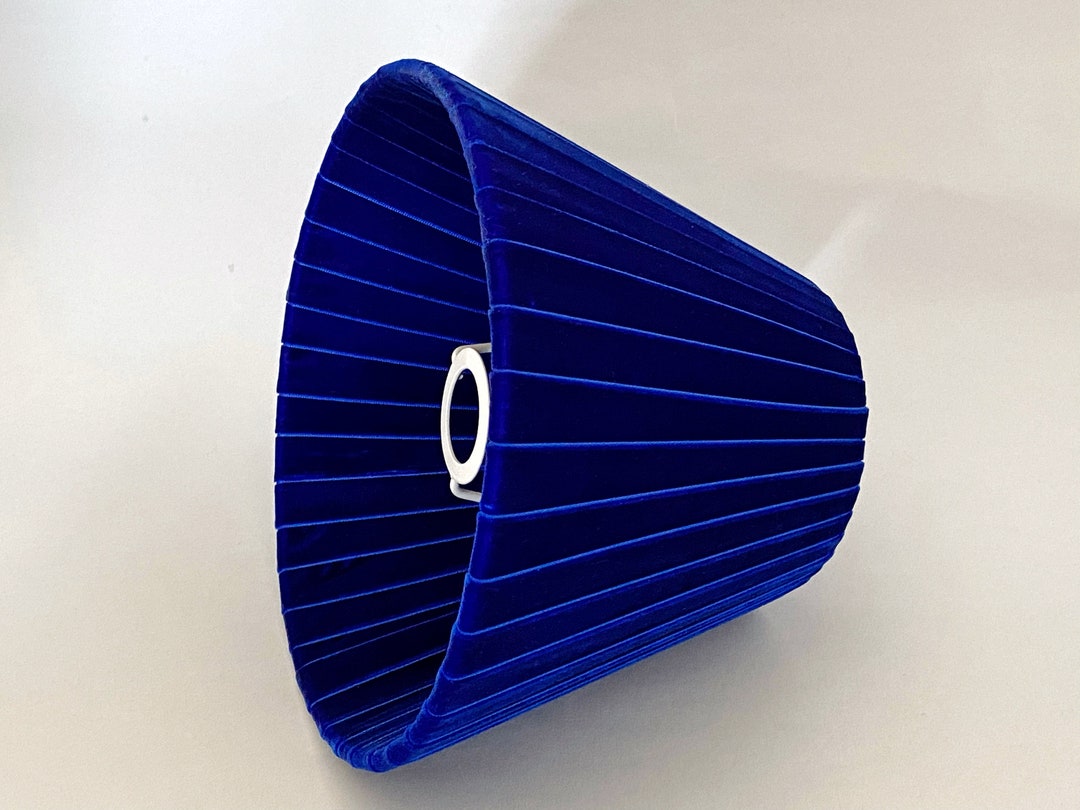 Pleated Blue Lampshade E14, Lampshade for Table Lamp, Lamp Shade for ...