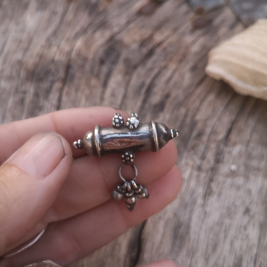 Vintage Silver Taviz Pendant, Old Indian Pendant - Etsy