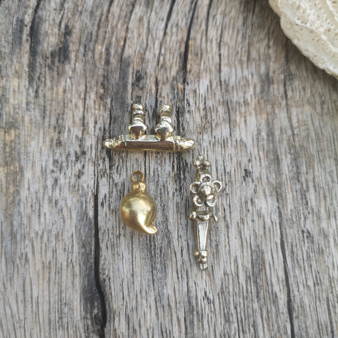 Brass Amulets, Indian Brass Charms, Jewelry Supplies - Etsy