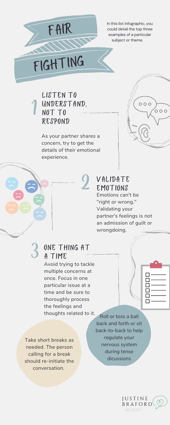 Printable Fair Fighting Guidelines instant Digital Download - Etsy