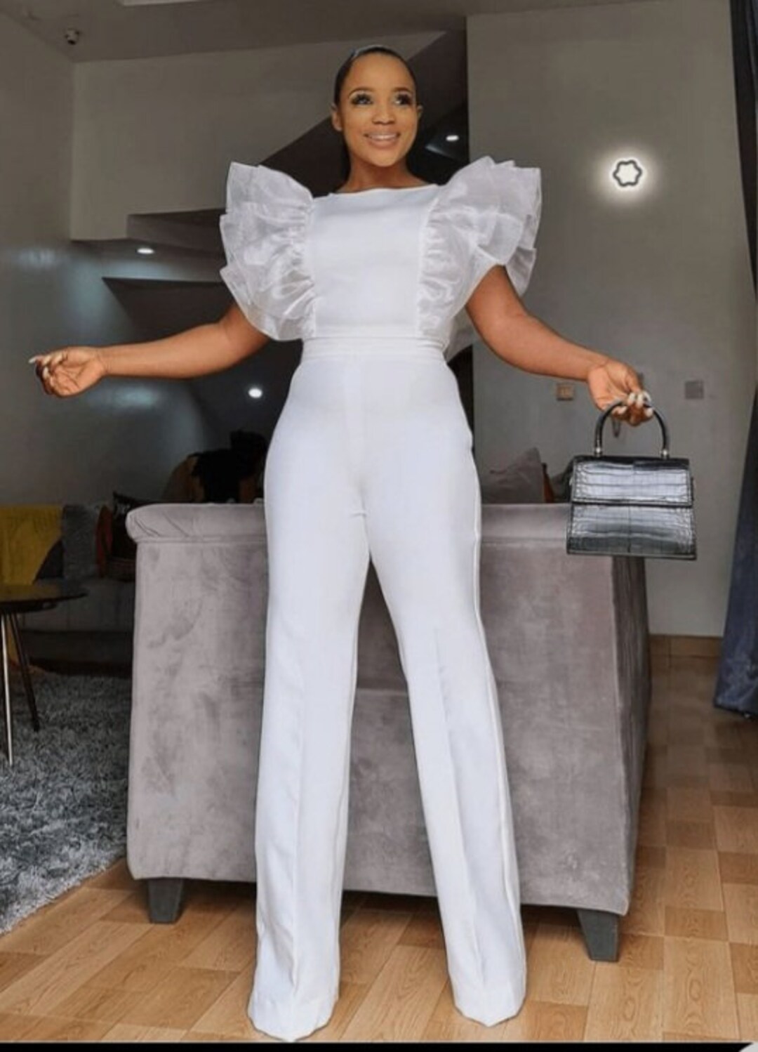 White Jumpsuit,wedding Jumpsuit,prom Jumpsuit,women Romper,white Jumper ...