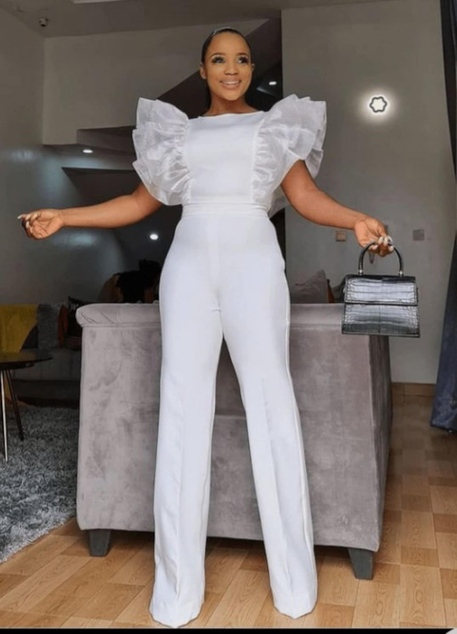 White Jumpsuit,wedding Jumpsuit,prom Jumpsuit,women Romper,white Jumper ...