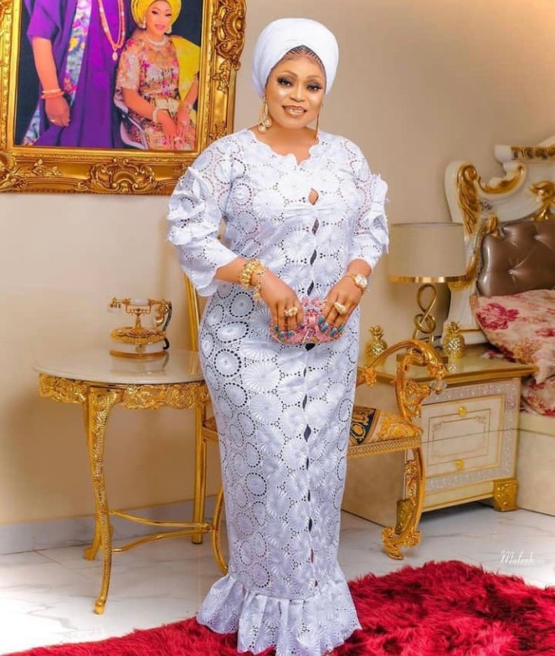 White Party Lace Style,wedding Guest Outfit,cord Lace Dress,women ...