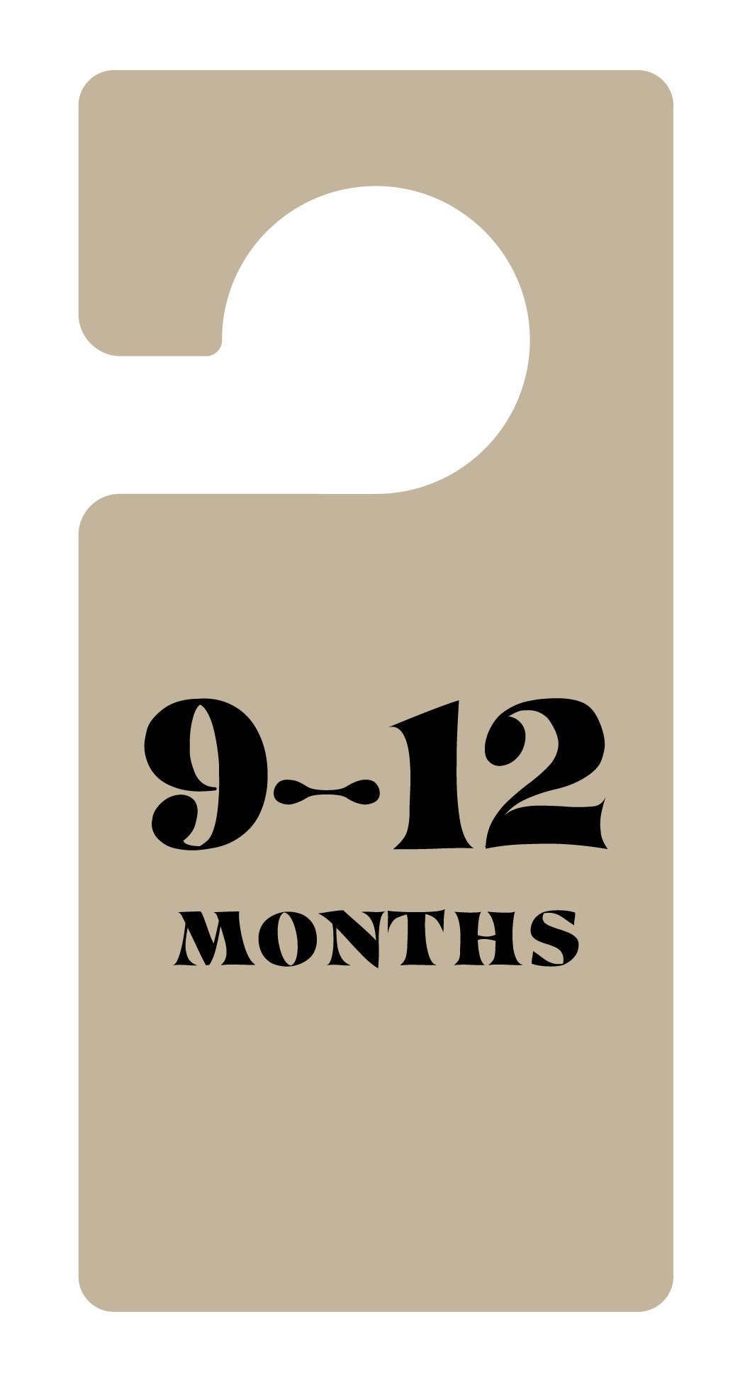 Printable Neutral Baby Clothes Size Divider Tags for Closet - Etsy