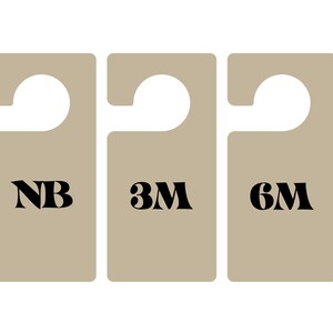 Printable Neutral Baby Clothes Size Divider Tags for Closet - Etsy