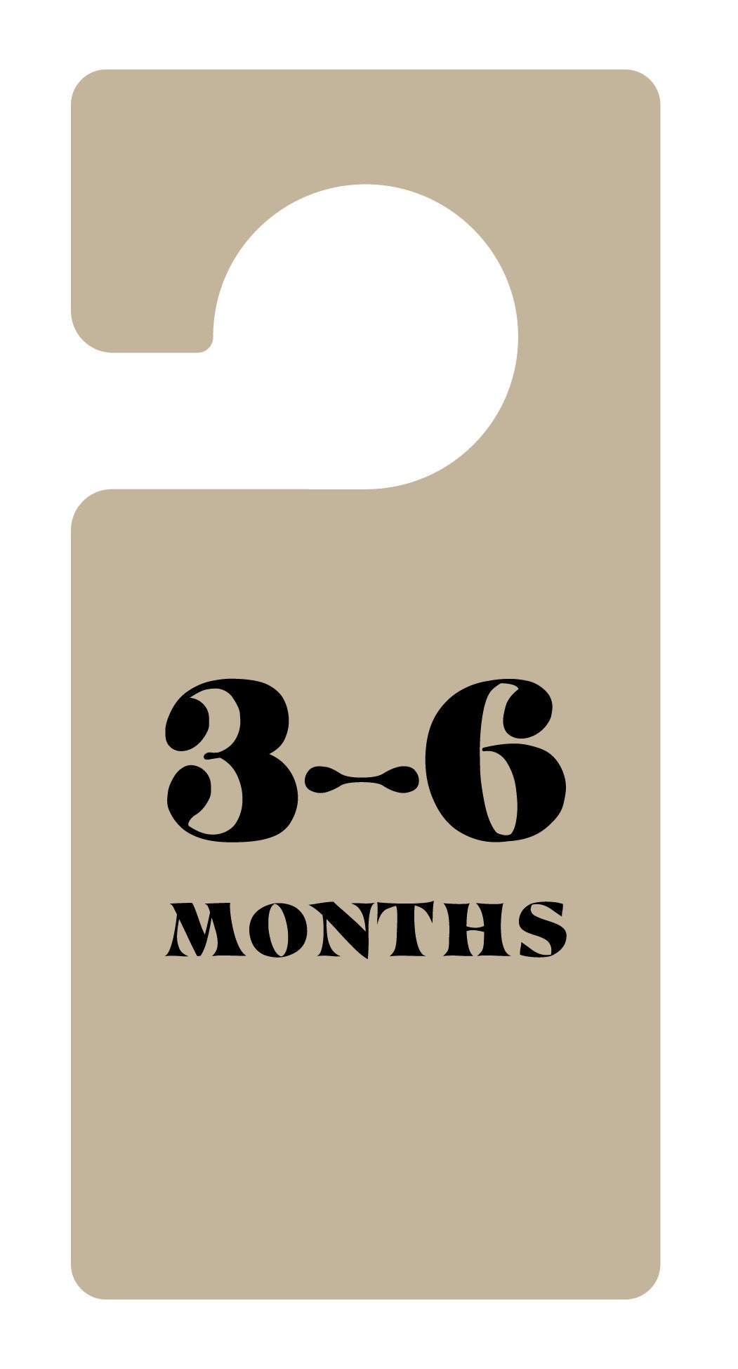 Printable Neutral Baby Clothes Size Divider Tags for Closet - Etsy