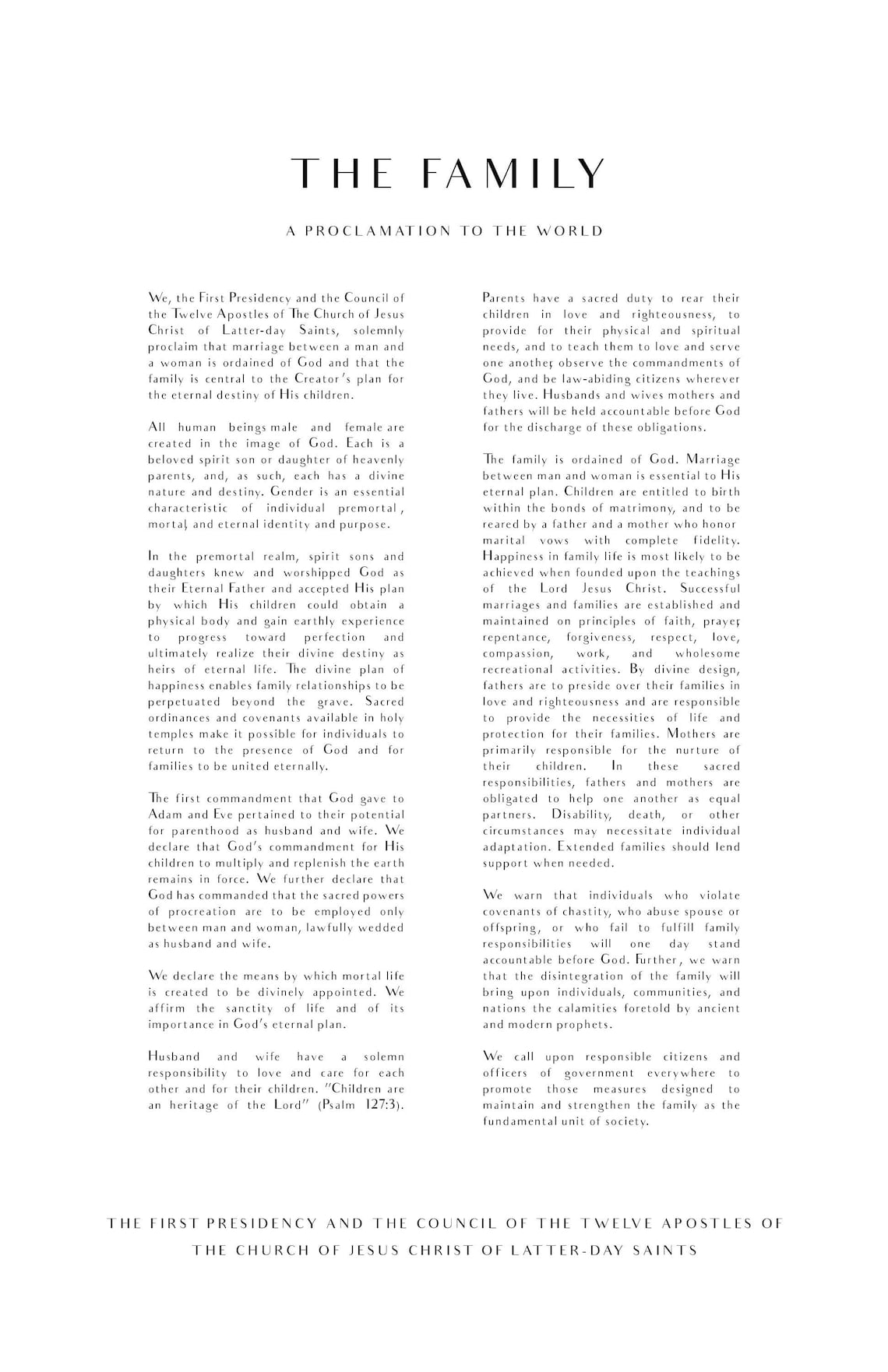 The Family Poster - Etsy