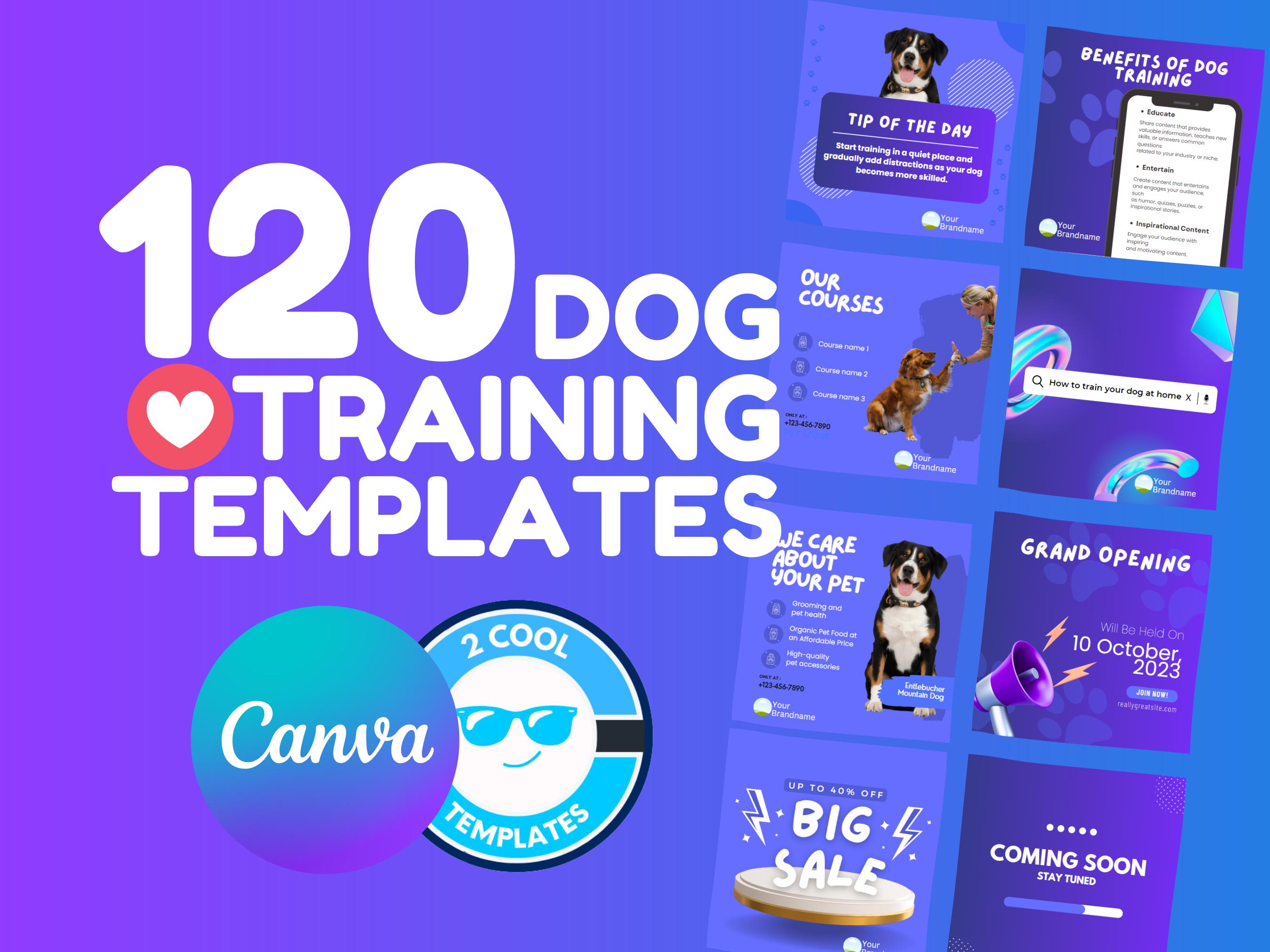 Dog Training Templates | Social Media Posts for Trainers | Instagram ...