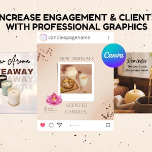 40 Candle Social Media Templates | Candle Instagram Posts | Canva ...