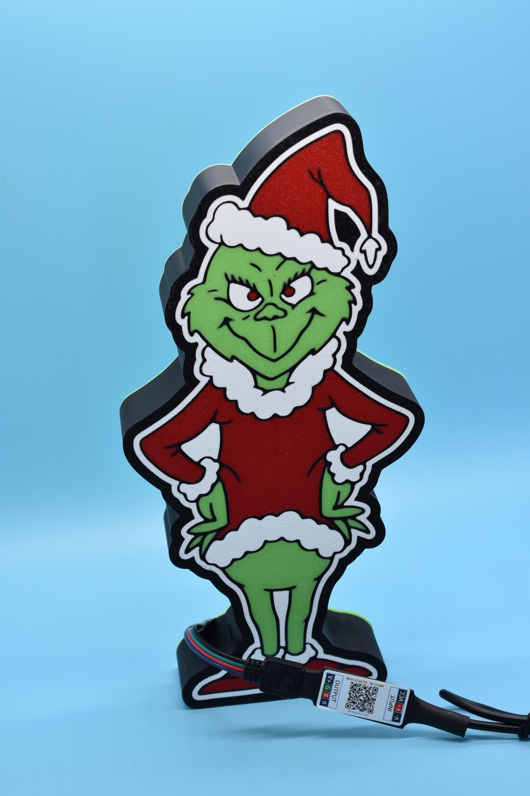 Grinch LED Sign Lamp - Change Colors With App - Christmas Light - Etsy
