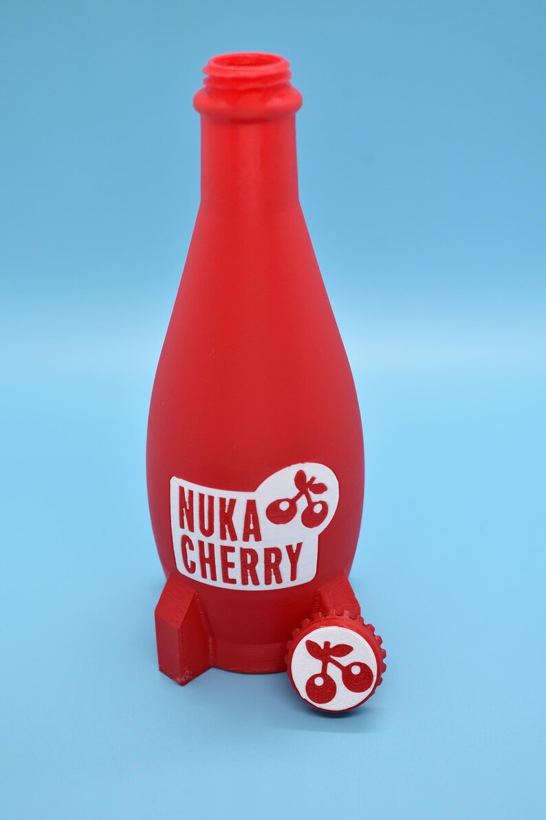 Nuka-cherry Cola Bottle Beverage From Fallout 3D Printed Hollow Inside ...