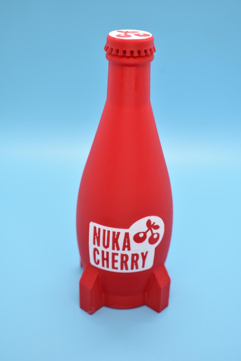 Nuka-cherry Cola Bottle Beverage From Fallout 3D Printed Hollow Inside ...