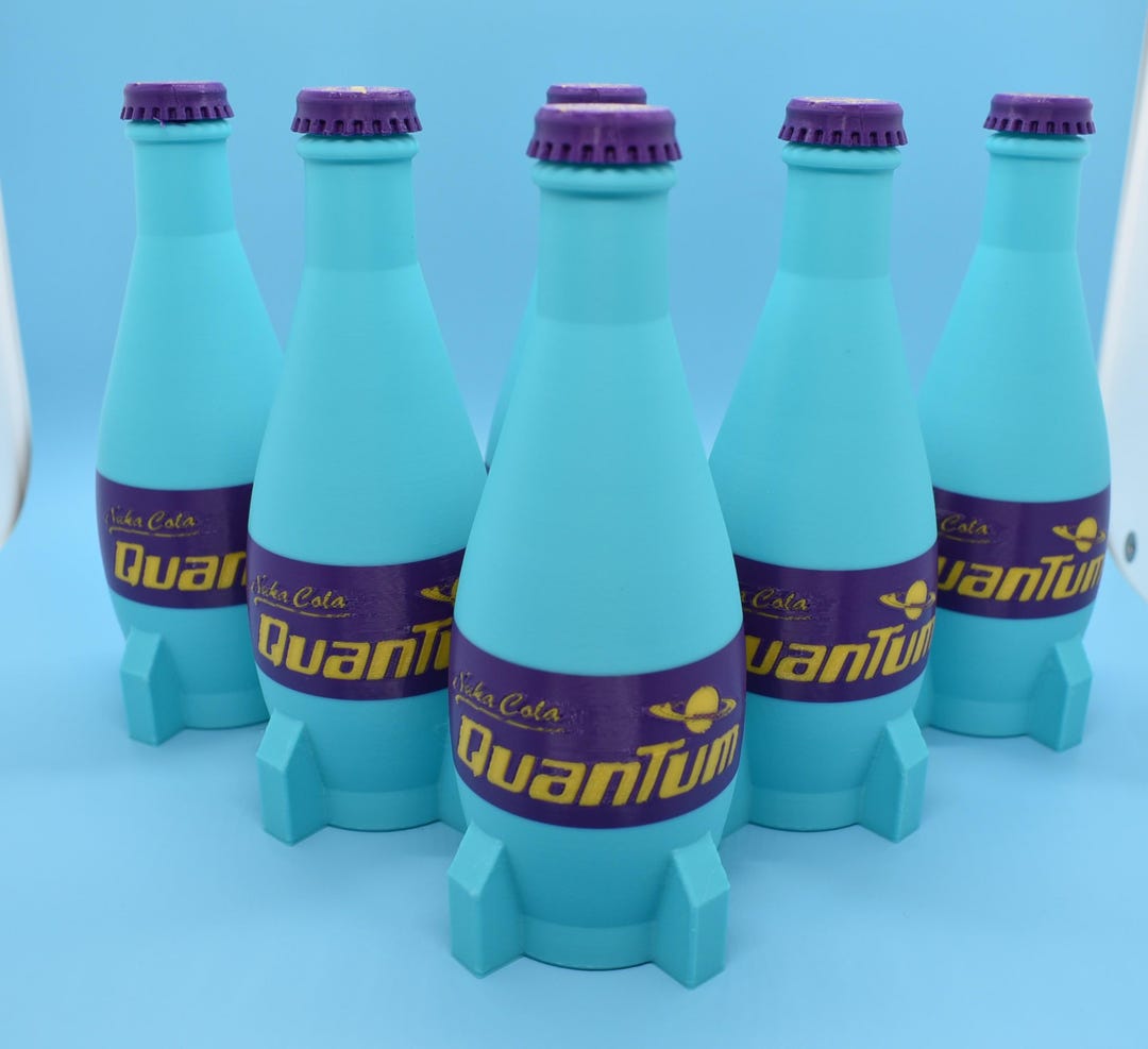 Nuka Quantum Cola Bottle Beverage From Fallout 3D Printed Hollow Inside ...