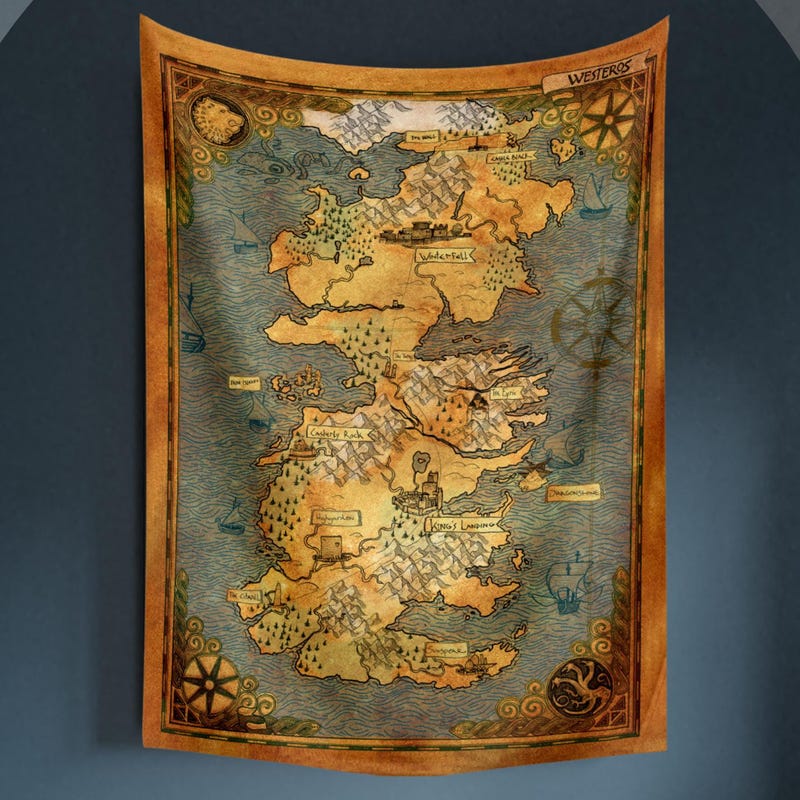 Westeros Map - Etsy