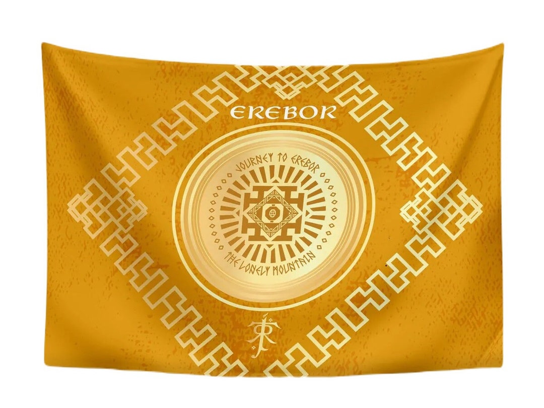 Lord of the Rings Erebor Tapestry, Middle Earth Flag Gondor Arthedain ...