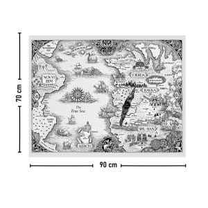Shadow and Bone Map Tapestry,the Grishaverse Map,grisha Trilogy Map,six ...