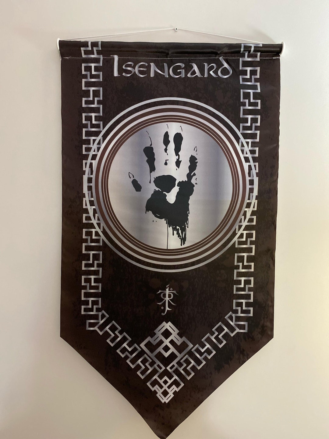 Tapisserie Isengard Le Seigneur des Anneaux, Drapeau Isengard Terre du ...