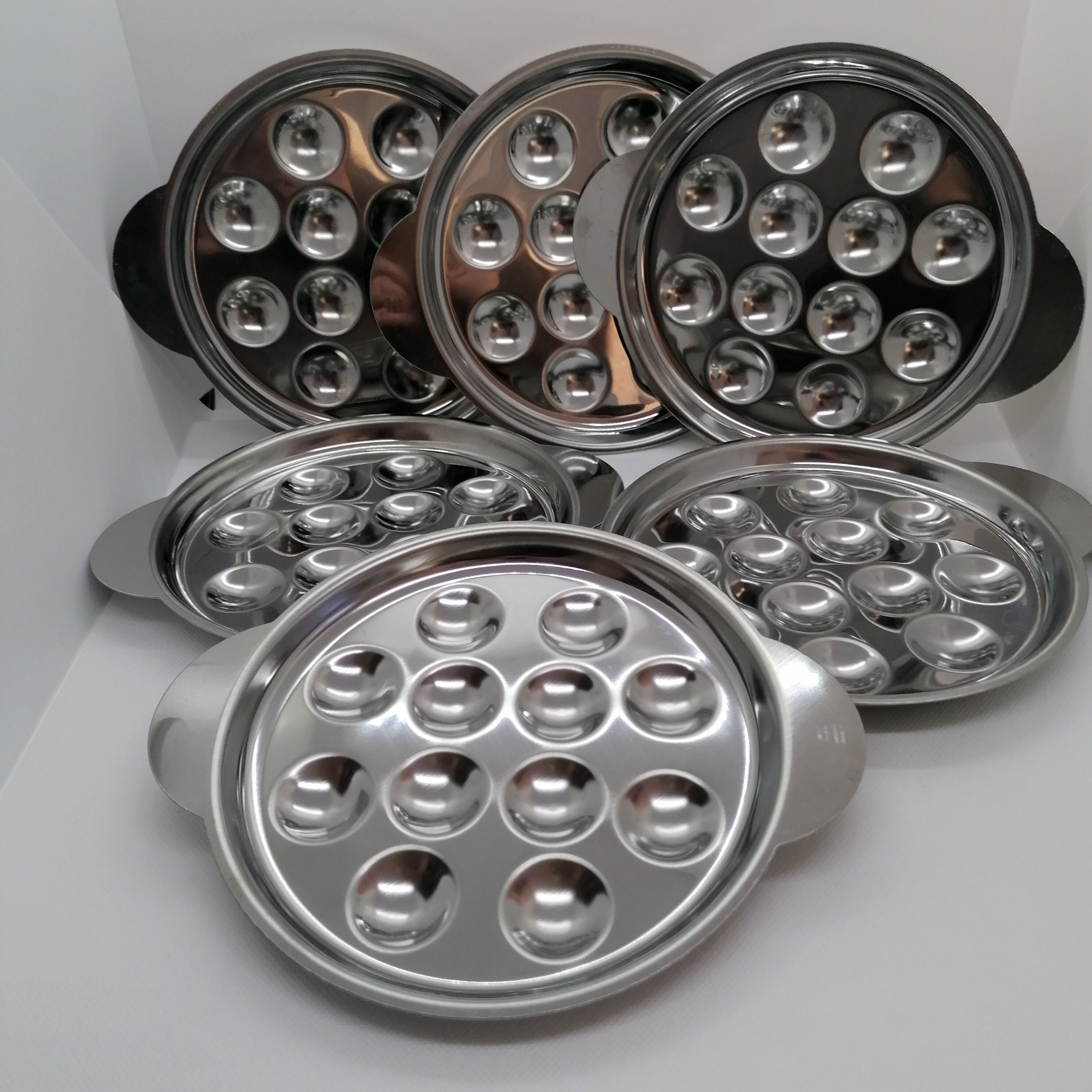 80s Lot 6 Stainless Steel Snail Plates - Etsy