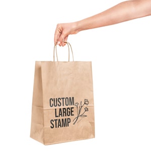 Large Bag Stamp, Brand Stamp, Box Stamp, Large Custom Stamp, Large ...